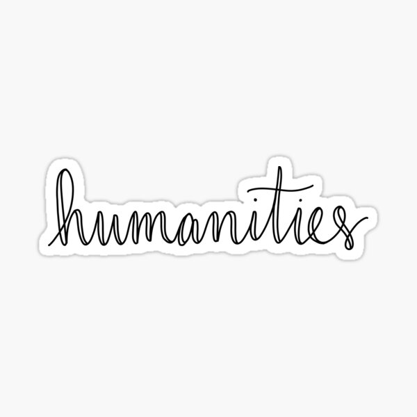 "Humanities Class Cursive Label" Sticker for Sale by breannehope ...