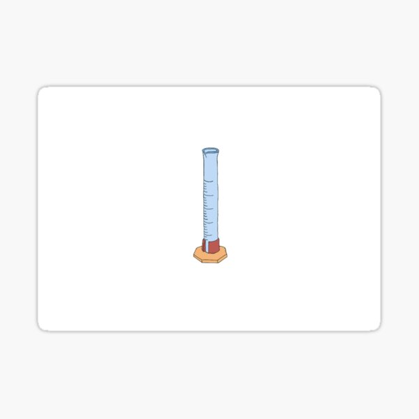 "Graduated cylinder" Sticker for Sale by Jessie626 | Redbubble