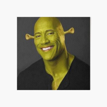 "Dwayne the Shrek Johnson" Art Board Print for Sale by rharker09 ...