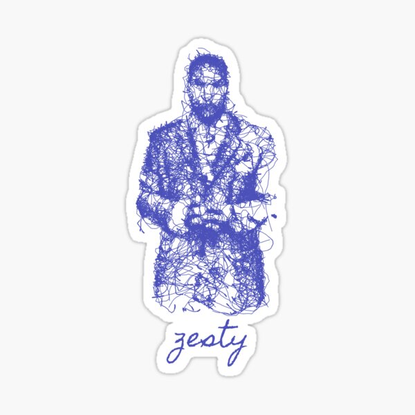 "zesty" Sticker for Sale by BradF99 | Redbubble