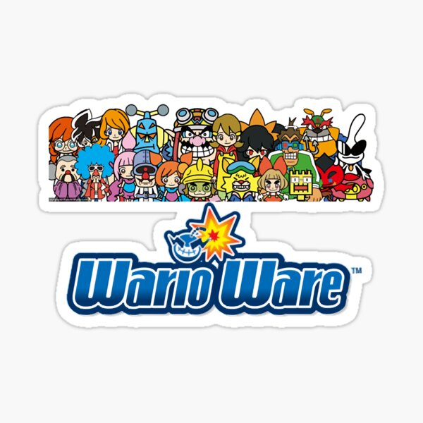 "warioware Classic " Sticker for Sale by RayaanBlackardg | Redbubble