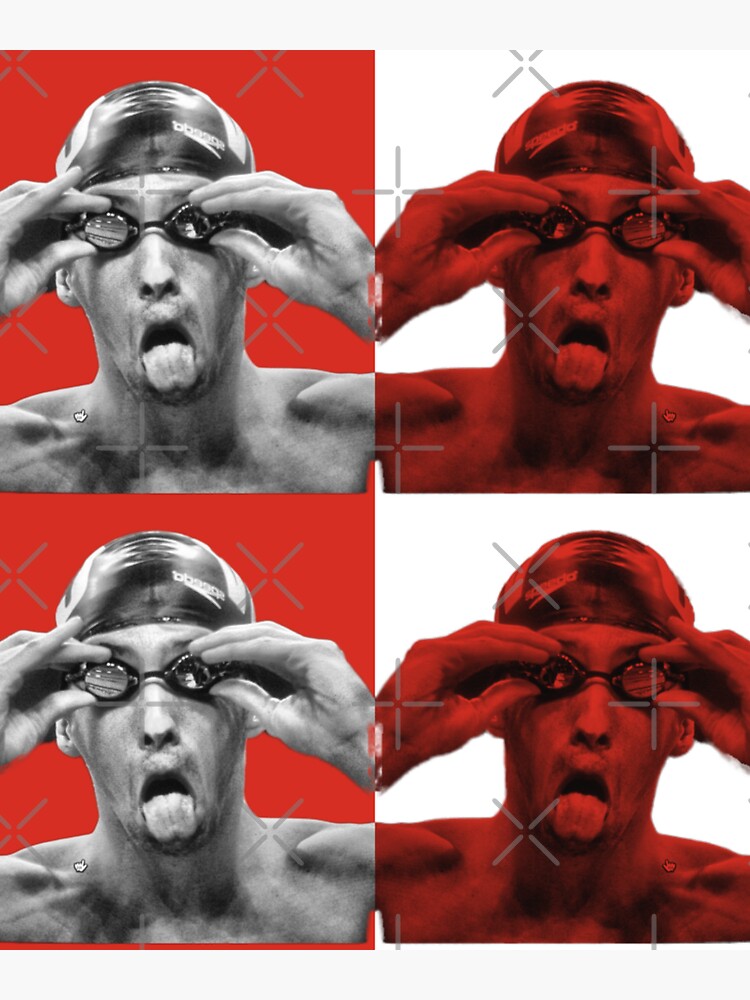 "Male Swimmer Retro, Michael Phelps " Sticker for Sale by DontLaughSwim ...