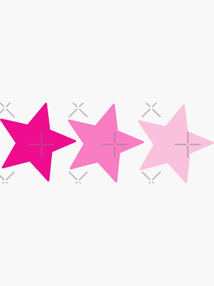 "Pink Stars" Sticker by lildesignss | Redbubble