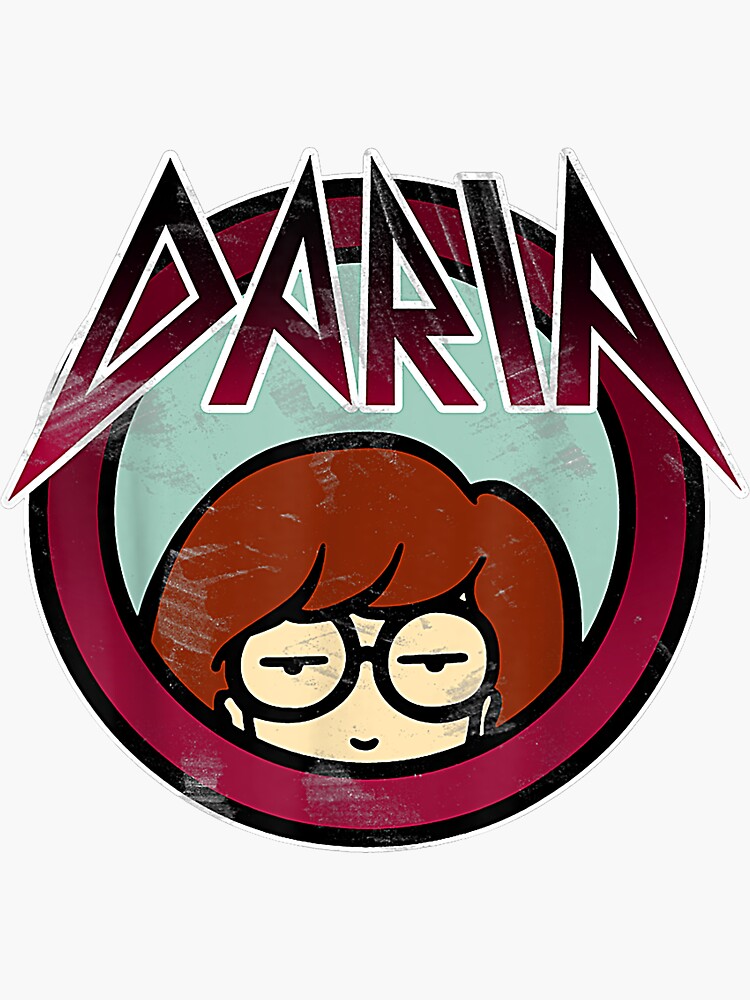 "Daria Classic Metal Logo Graphic" Sticker for Sale by Laddjoseph81 ...