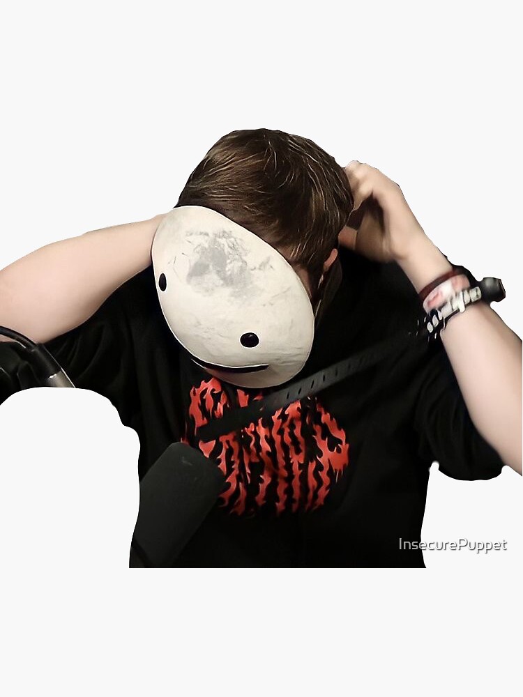 "Sapnap putting on Dream's mask" Sticker for Sale by InsecurePuppet ...