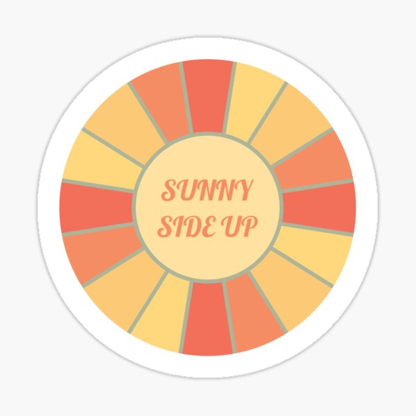 "Sunny Side Up Vintage Retro Sunshine" Sticker for Sale by Mythos-Mark ...