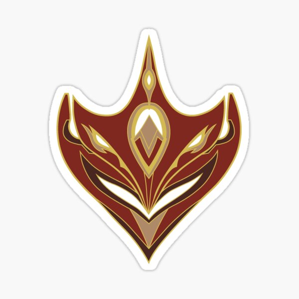 "Childe - Tartaglia Mask" Sticker for Sale by marcel1rawan | Redbubble