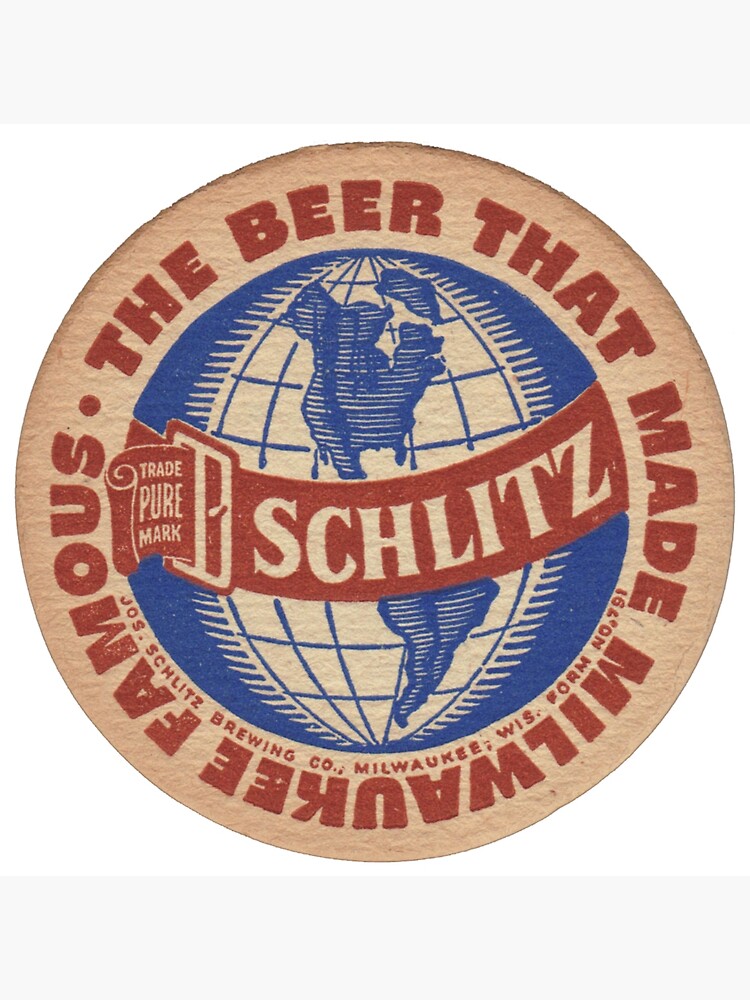 "SCHLITZ" Poster for Sale by ludmilegorov | Redbubble