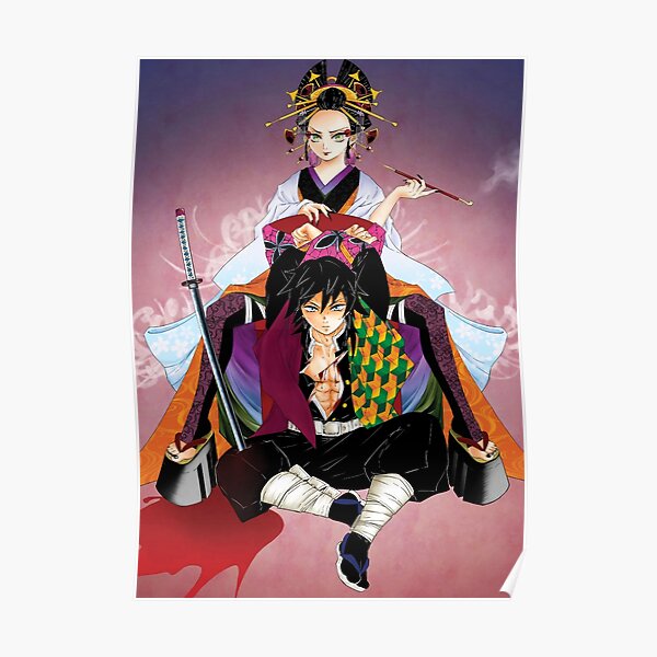 "Daki Demon Slayer Anime Girl Waifu" Poster by Oldhamwav | Redbubble