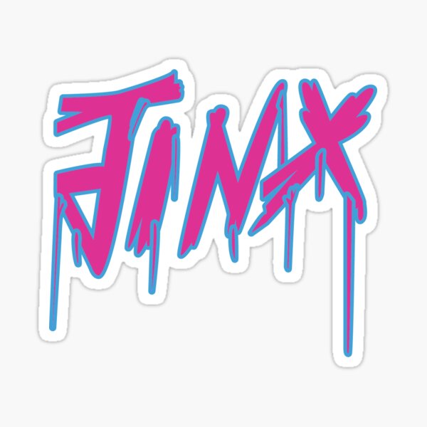 "Jinx Grafitti " Sticker by rwbysart | Redbubble
