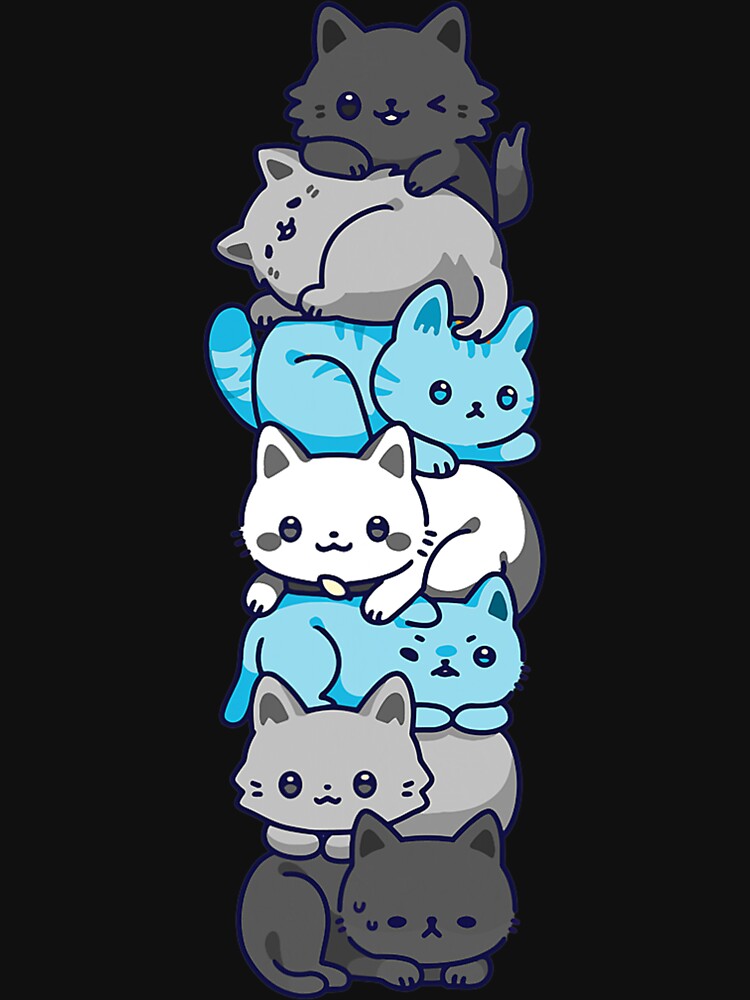 "Demiboy Pride Cat LGBT Demi Boy Flag Stuff Cute Kawaii Cats" T-shirt ...