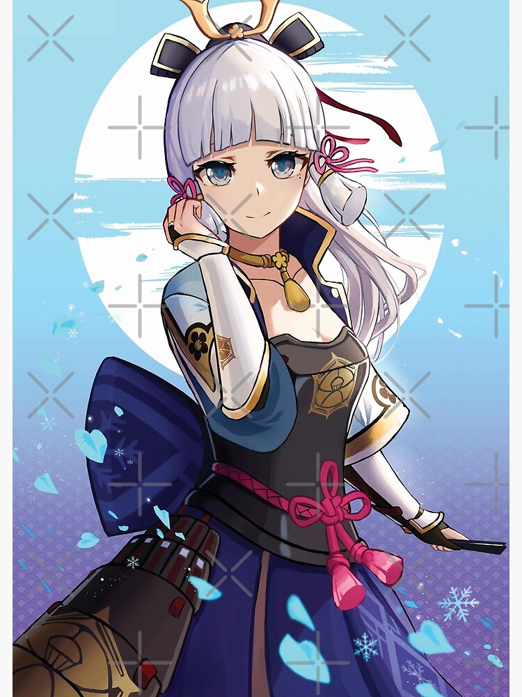 Poster « Kamisato Ayaka Genshin Impact Jeu Waifu Girl », par Antoniotiffani | Redbubble