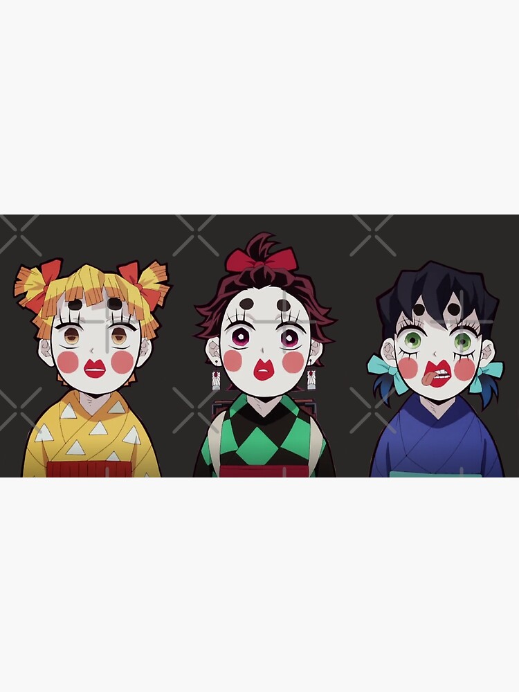 "Zenitsu, Tanjiro, and Inosuke, Entertainment District Arc" Poster by P ...