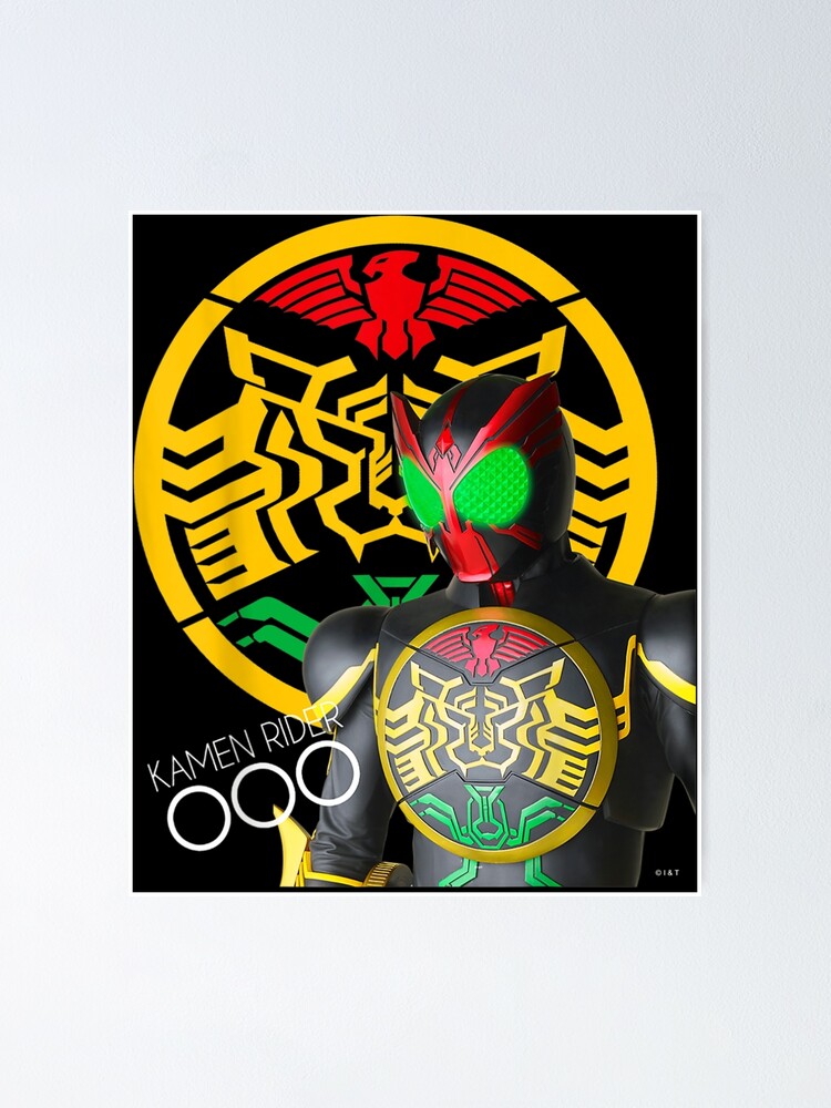 "Kamen Rider OOO & Symbol " Poster for Sale by OrtensiaaSala | Redbubble