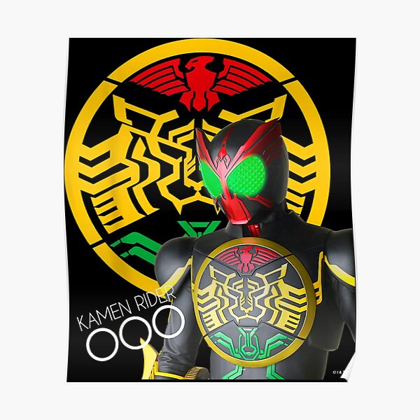"Kamen Rider OOO & Symbol " Poster for Sale by OrtensiaaSala | Redbubble