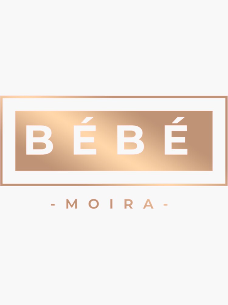 "Moira Rose Bébé was inspired by Schitts Creek." Sticker for Sale by ...