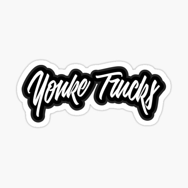 "Yonke Trucks Decal Letters" Sticker for Sale by Trokiarte | Redbubble