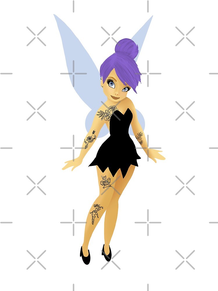 Tinkerbell Punk Gothic Tinkerbell Wall Art Halloween Costume Disney