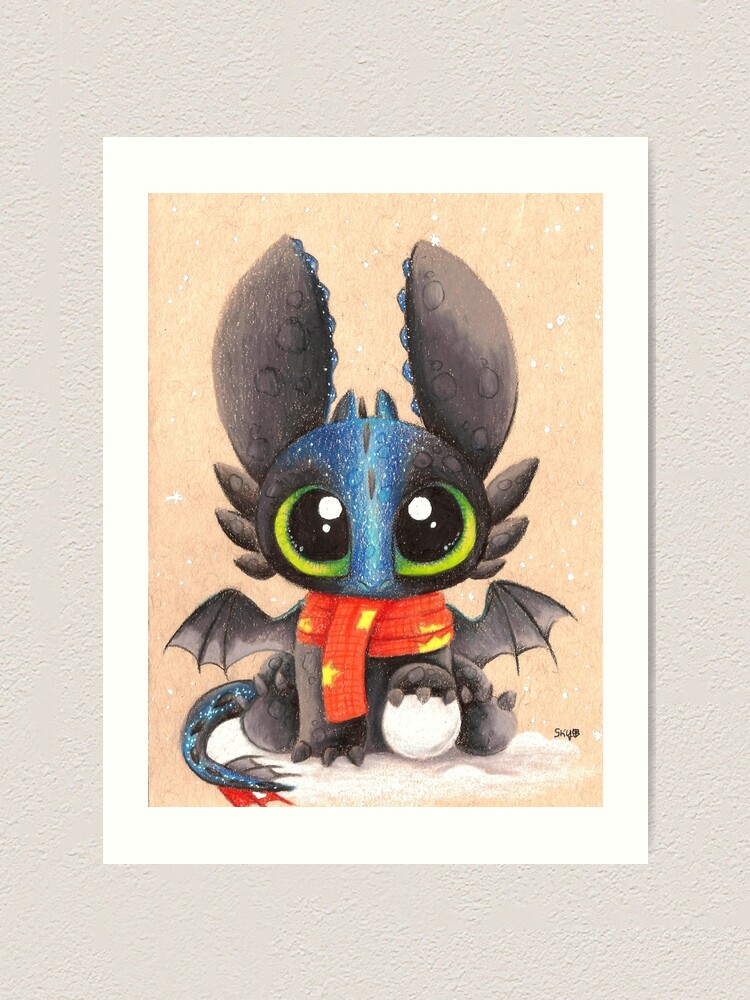 "Baby Alpha Ohnezahn (winter)" Kunstdruck von Skydiamondart | Redbubble