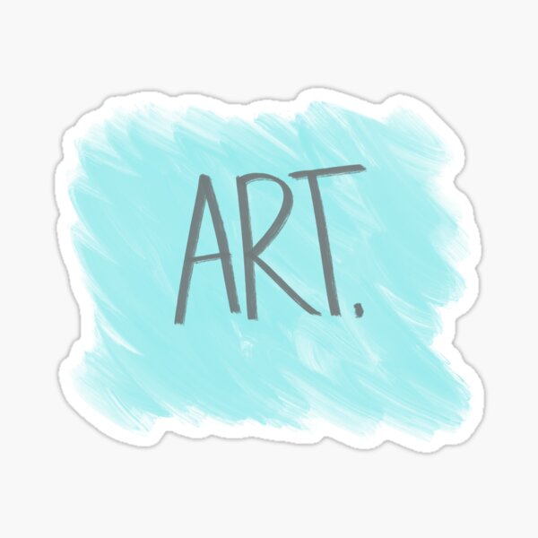 "ART - Logo" Sticker for Sale by ZCHANARTS | Redbubble