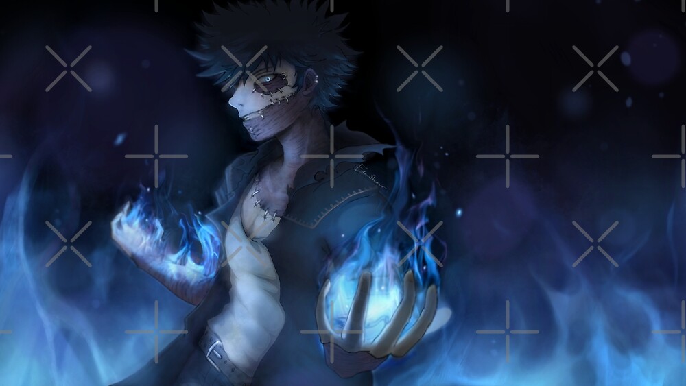 "Boku No Hero Dabi Scarred But Still Blazing" by Edenthaw | Redbubble