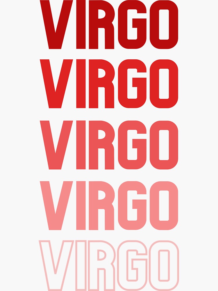 "Gradient Virgo Zodiac Sign" Sticker by Hellofriendco | Redbubble