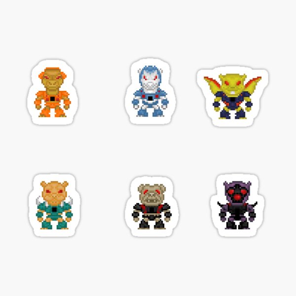 "Pixel Battle Beasts Sticker Series 2 Set IV" Sticker by Pixelfig ...