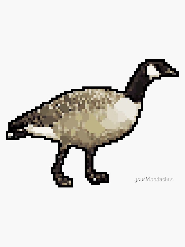 "Goose Pixel" Sticker for Sale by yourfriendashna | Redbubble