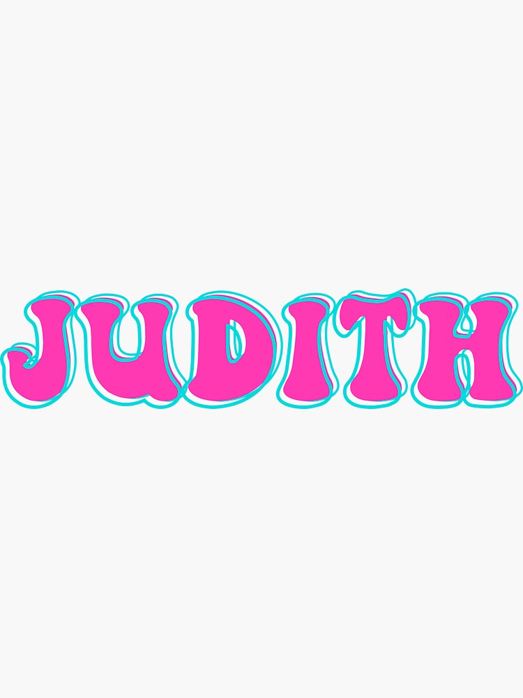"JUDITH Name - JUDITH Name Cute Design" Sticker by Custom-Name | Redbubble