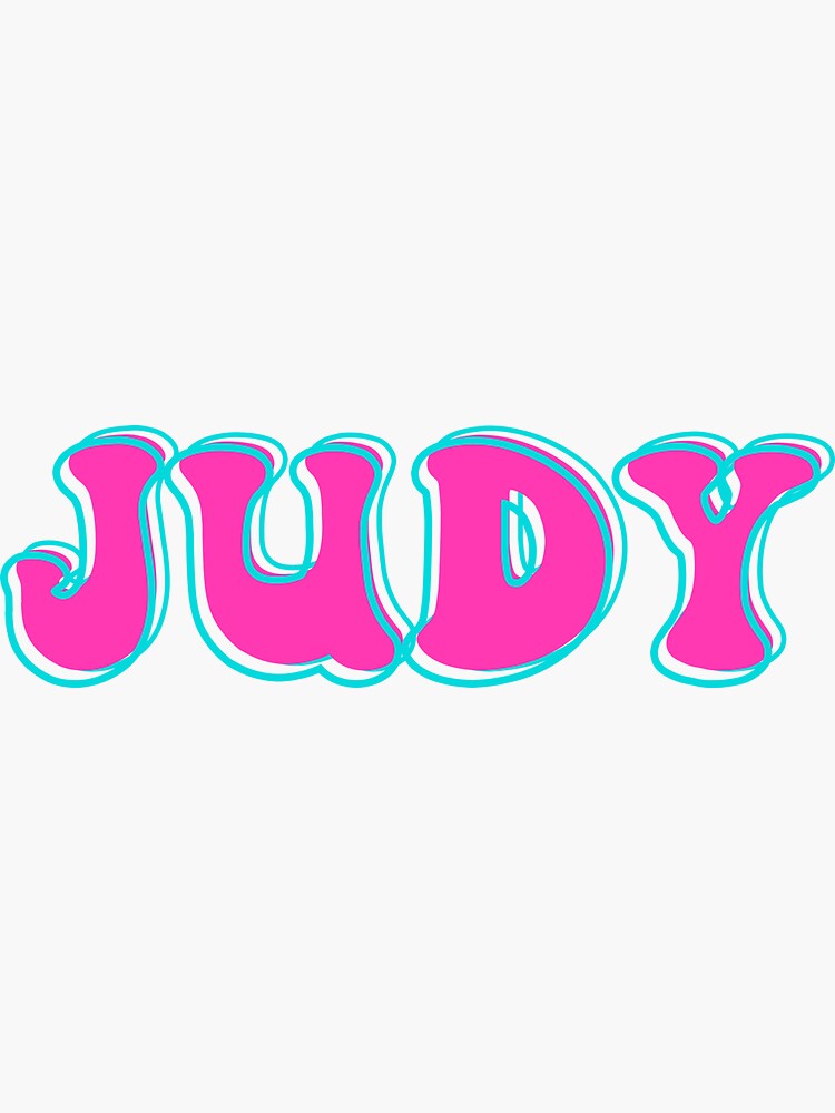 "JUDY Name - JUDY Name Cute Design" Sticker by Custom-Name | Redbubble