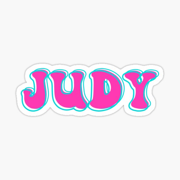 "JUDY Name - JUDY Name Cute Design" Sticker by Custom-Name | Redbubble