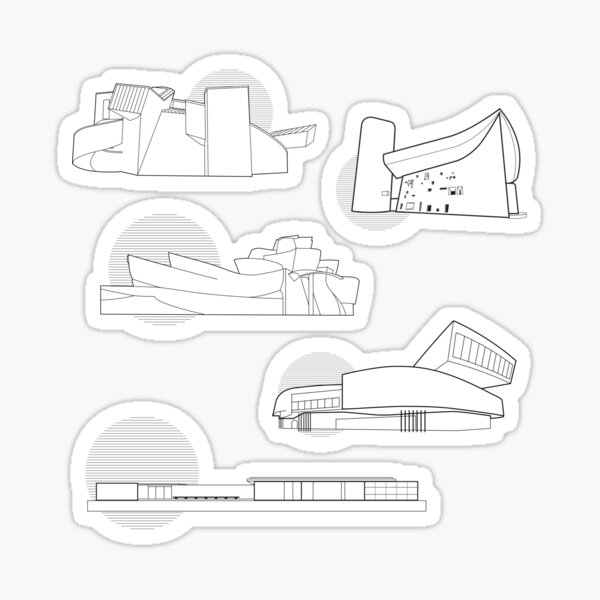 "Architecture Sticker/magnet sheet" Sticker by emmacoast | Redbubble