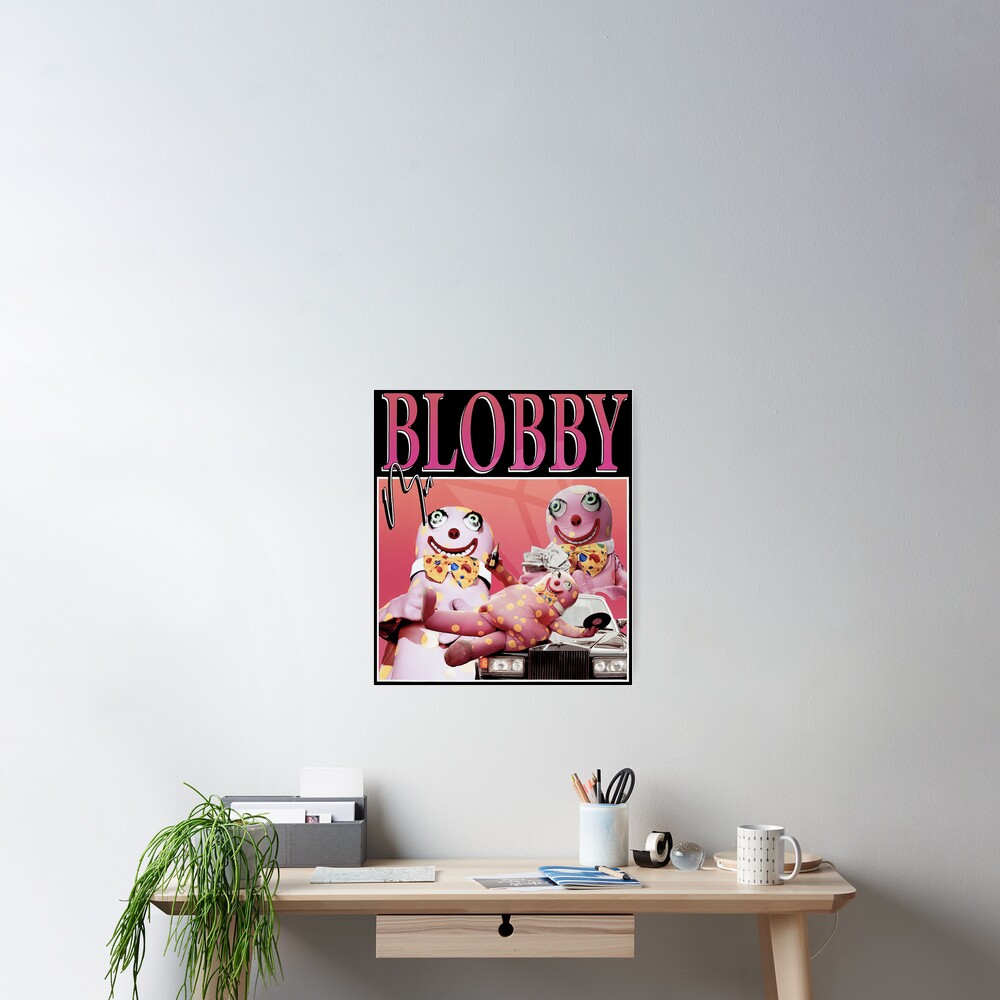 "Mr Blobby Homage" Poster for Sale by shopKooM | Redbubble