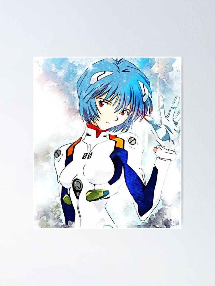 "Rei Ayanami" Poster for Sale by ellipseproject | Redbubble