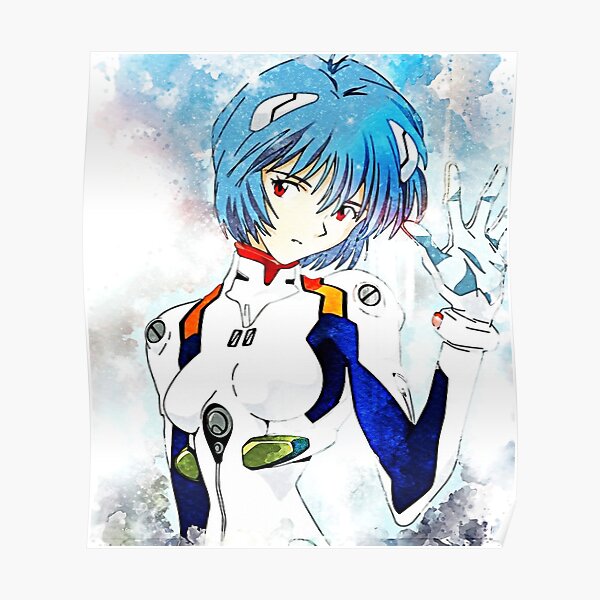 "Rei Ayanami" Poster for Sale by ellipseproject | Redbubble
