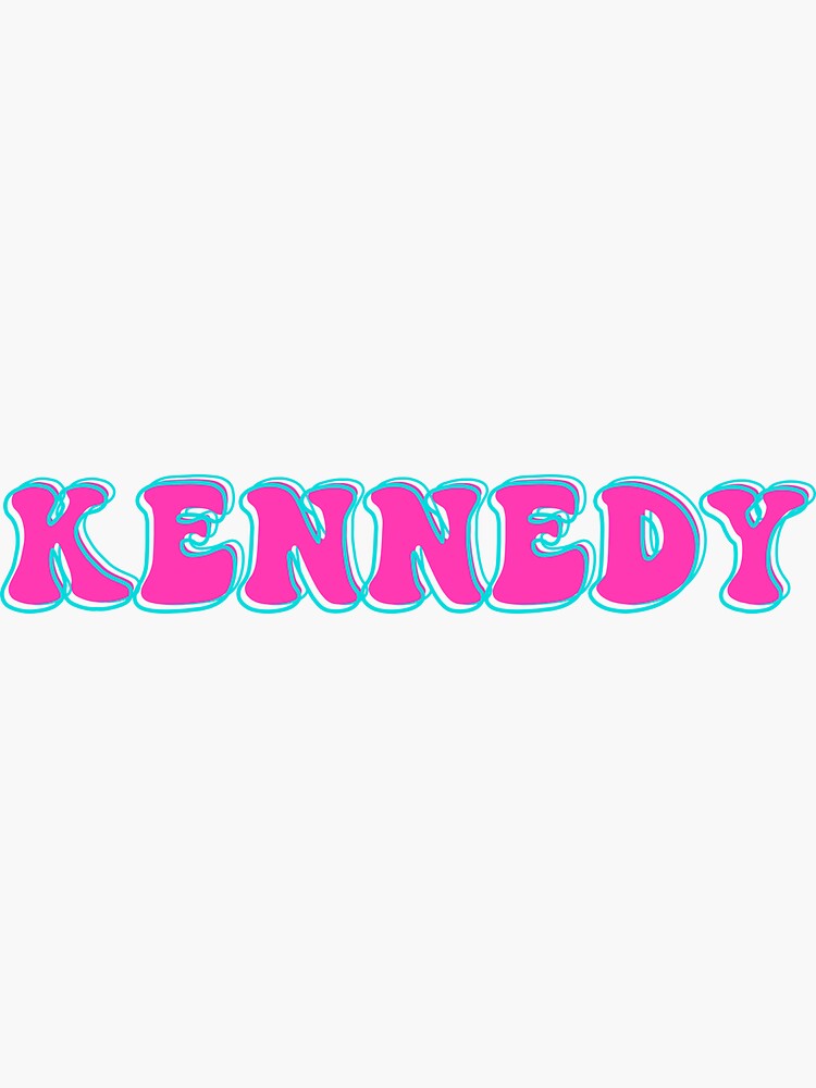 "KENNEDY Name - KENNEDY Name Cute Design" Sticker by Custom-Name ...
