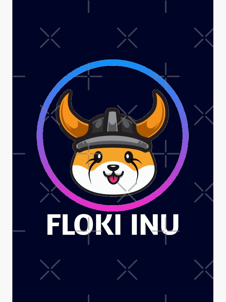 Póster «Floki Inu Meme Moneda a la Luna» de CryptoRedbubble | Redbubble