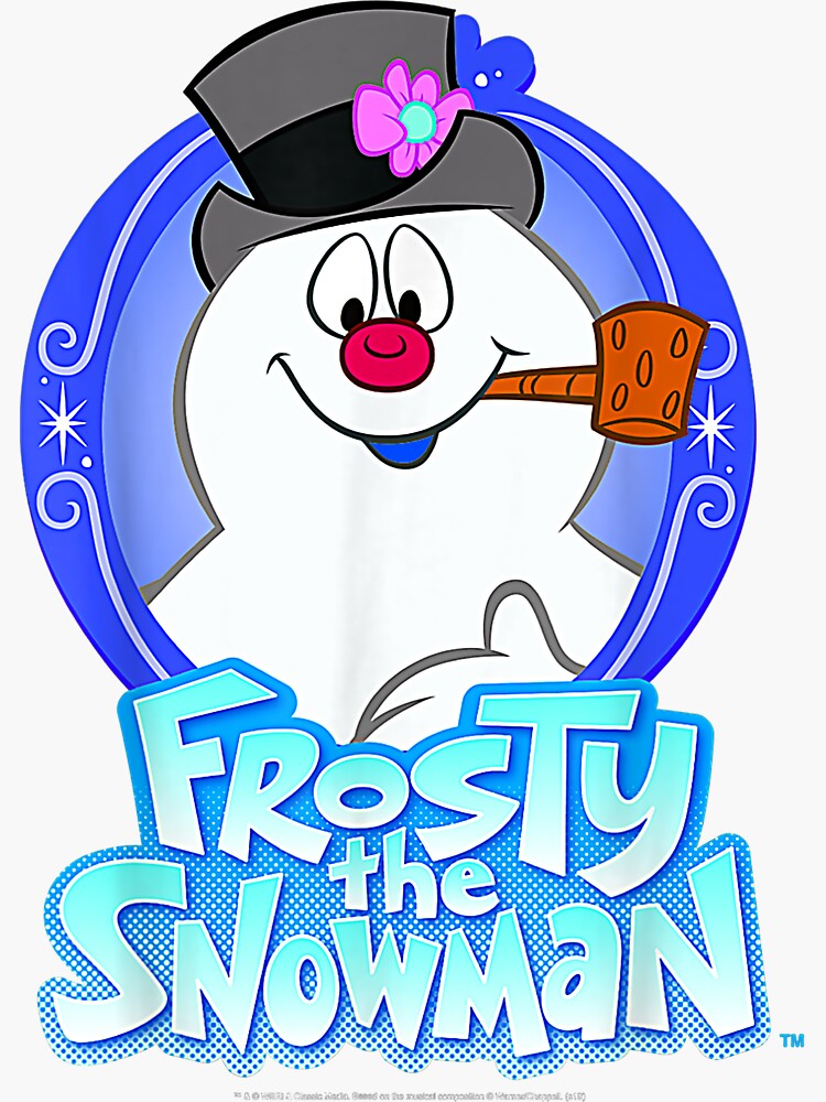 "Frosty The Snowman Portrait Logo" Sticker for Sale by Michlelas84 ...