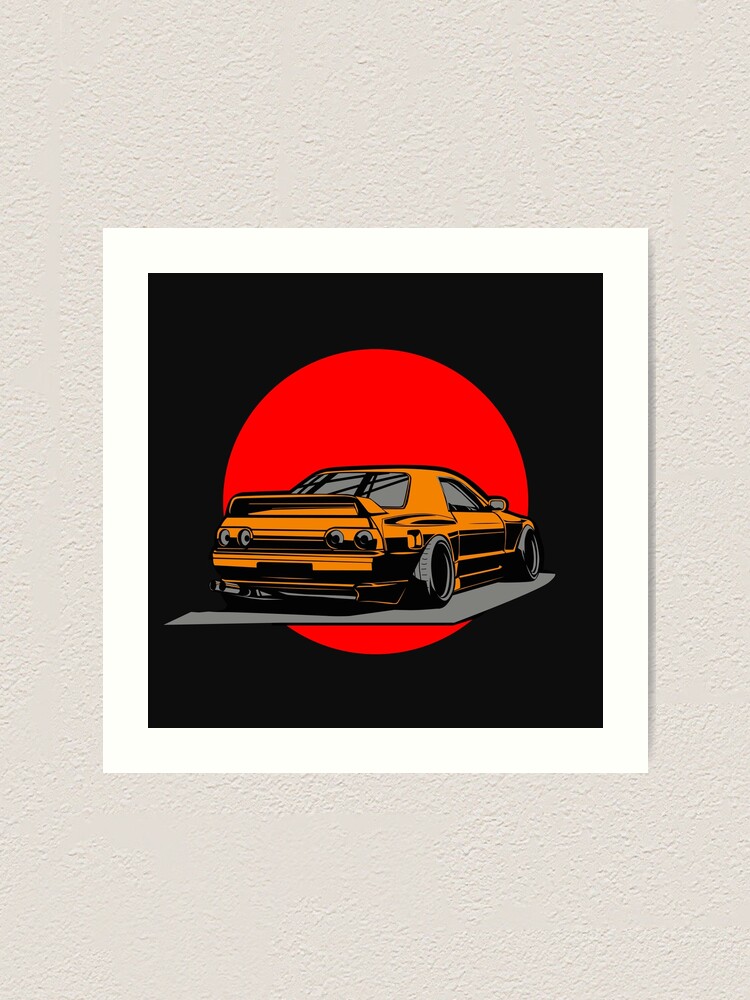 "R32 skyline GTR Godzilla jdm poster" Art Print for Sale by ASAKDESIGNS ...