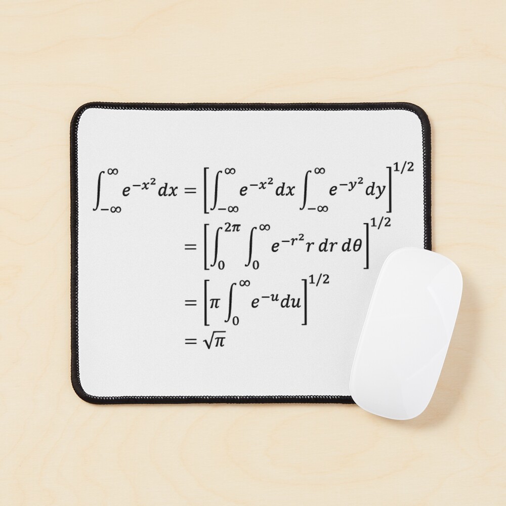 "math equations: gaussian integral, math and calculus basics" Poster ...