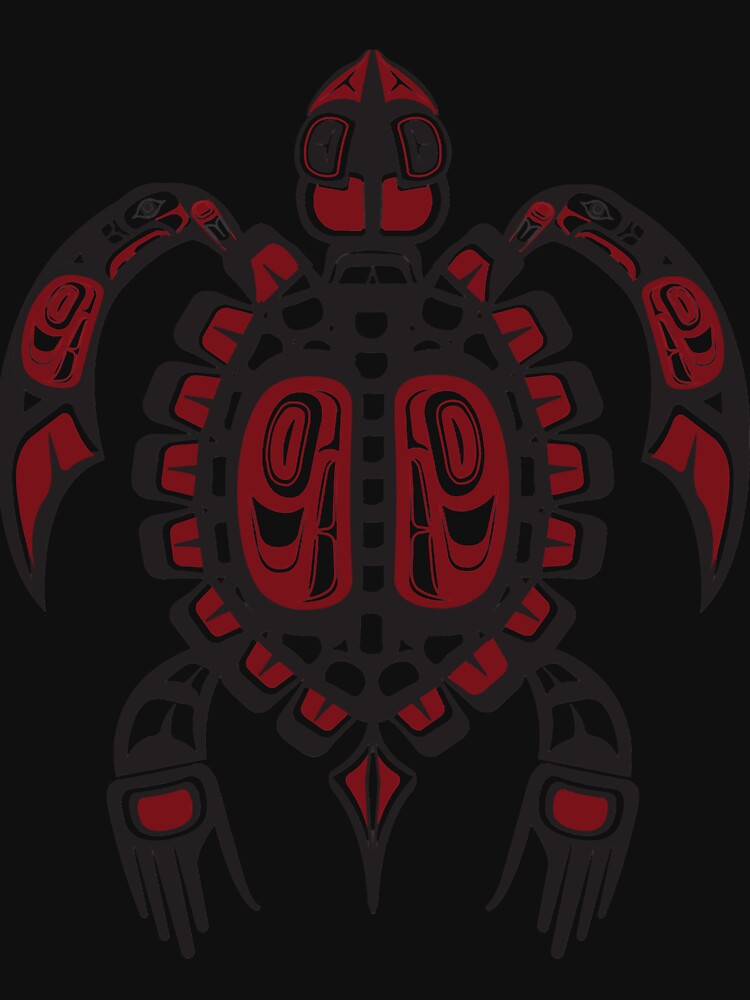 "Pacific Northwest Turtle, Coastal Salish native American tortoise ...