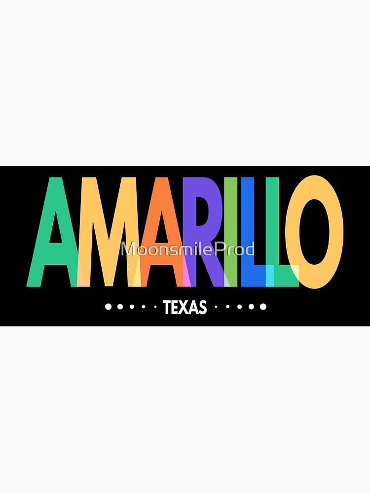 "Amarillo Texas" Sticker for Sale by MoonsmileProd | Redbubble