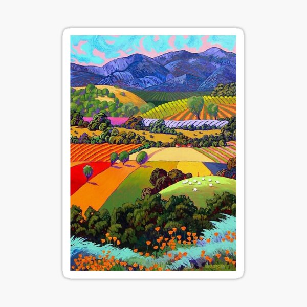 "Beautiful Village" Sticker for Sale by JamarcusKlein | Redbubble
