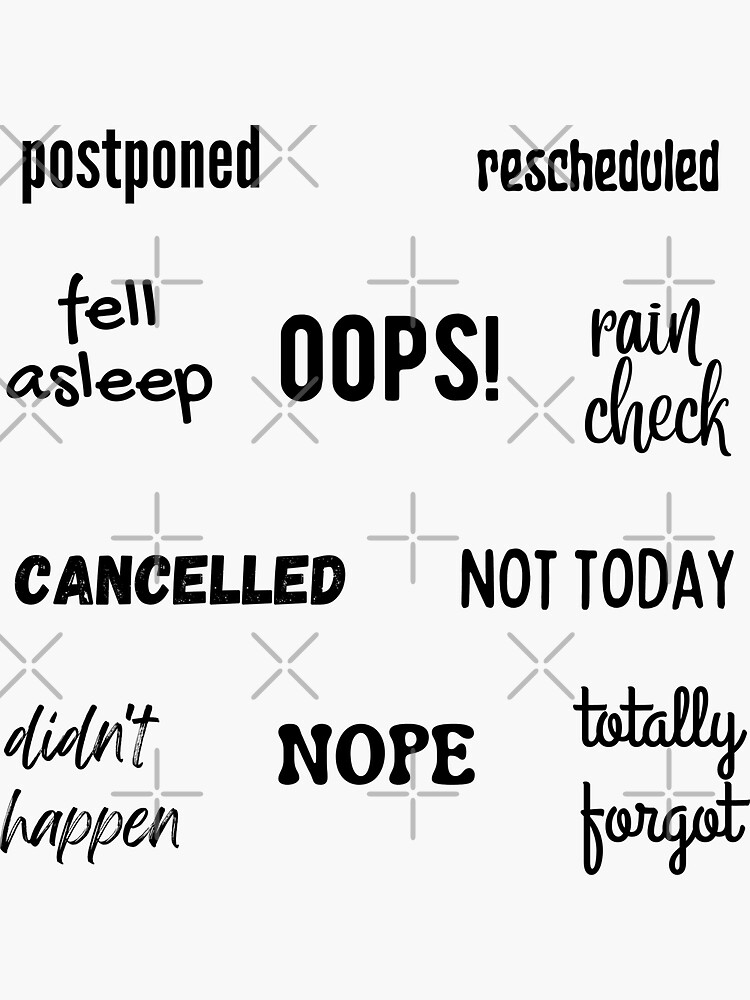 "Cancel quotes sticker pack" Sticker for Sale by Got2Share | Redbubble