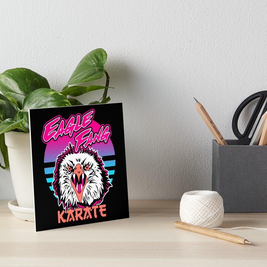 "Eagle Fang Karate Cobra Kai 80s" Art Board Print by Khorkovludmila | Redbubble