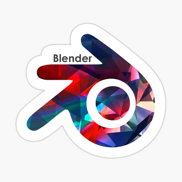 "Blender Logo (with white outline) Classic T-Shirt.png" Sticker for ...