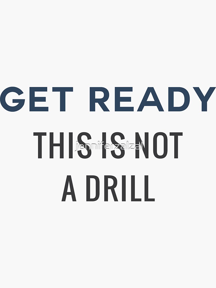 "Get Ready" Sticker for Sale by jenniferzalzal | Redbubble