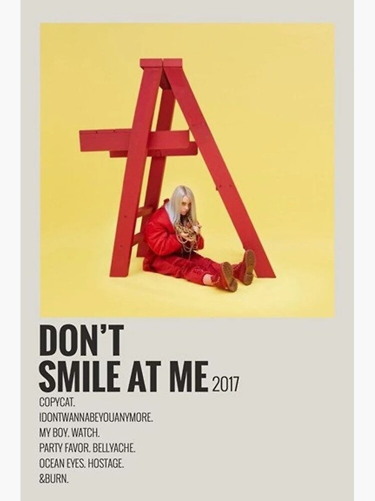 Don't Smile At Me Minimalist Album Poster Premium Matte Vertical Poster