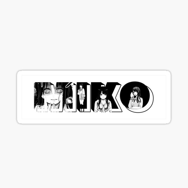 "Miko Yotsuya Mieruko-chan Banner" Sticker for Sale by kylewords00 ...