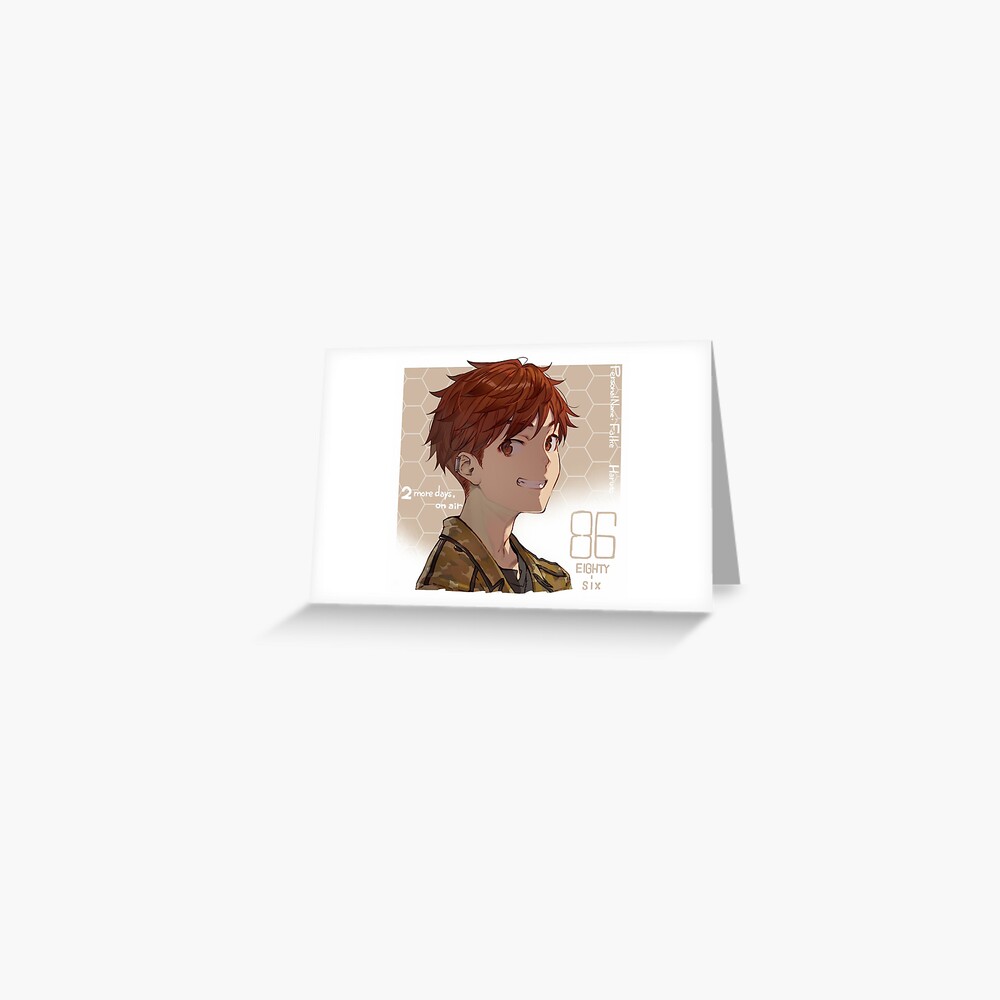 "86 Eighty-Six Haruto" Greeting Card for Sale by AnimeXstyle | Redbubble
